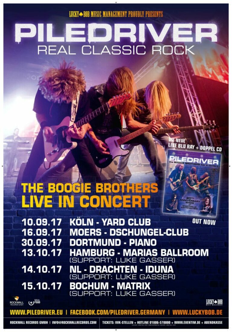 PILEDRIVER Tourposter - signed by the members of the band! - ROCKWALL ...